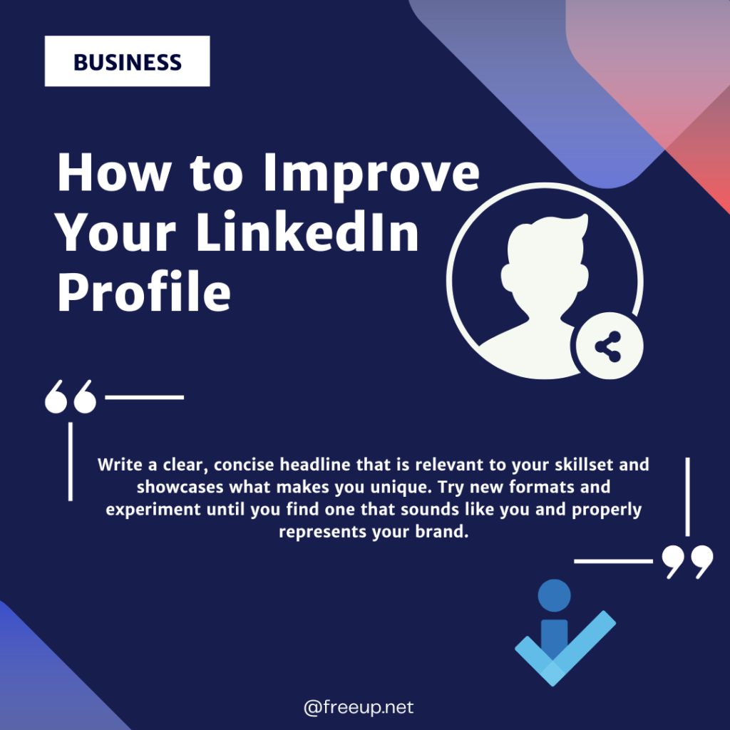 How To Improve Your Linkedin Profile Freeup